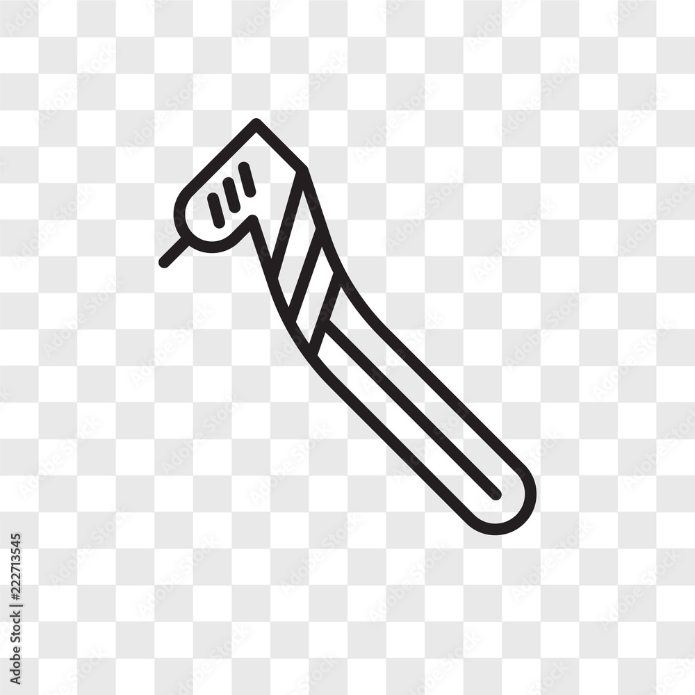 dental drill icons isolated on transparent background. Modern and ...