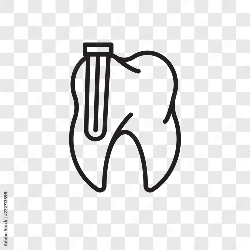 teeth icons isolated on transparent background. Modern and editable ...