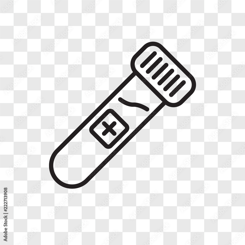 Vecteur Stock blood sample icons isolated on transparent background ...