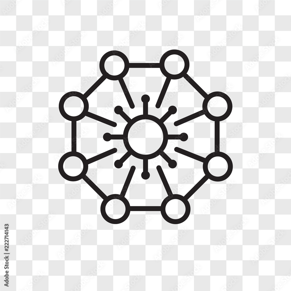 virus icons isolated on transparent background. Modern and editable ...