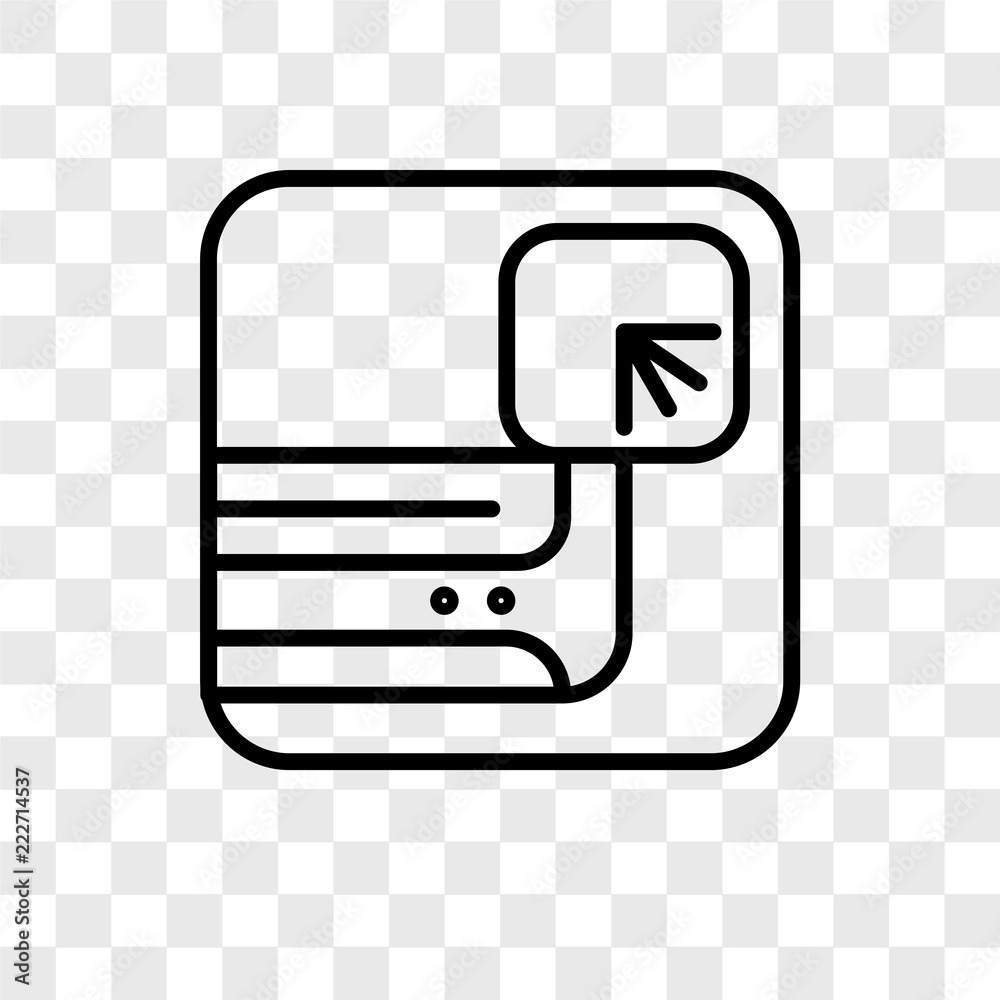 air conditioner icons isolated on transparent background. Modern and ...