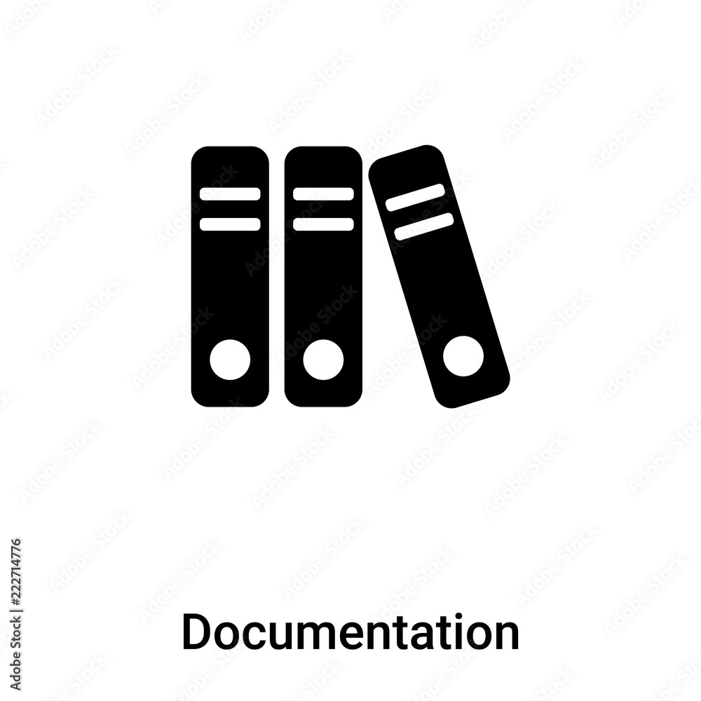 Documentation Icon Vector Isolated On White Background Logo Concept Of