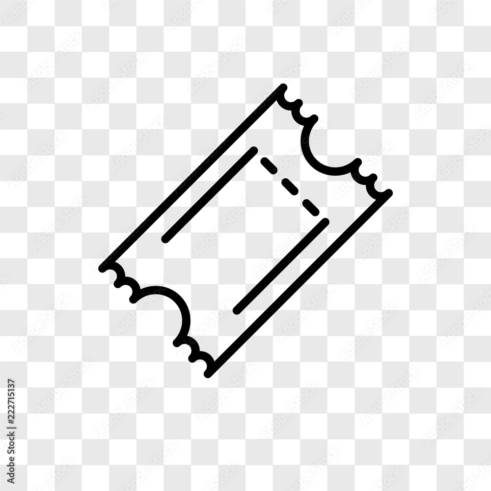 ticket icons isolated on transparent background. Modern and editable ...