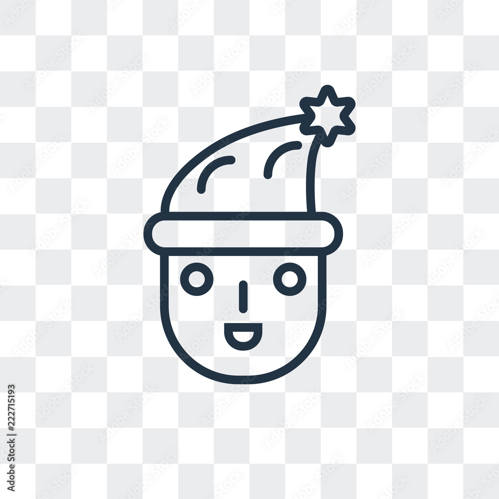 mrs claus icon isolated on transparent background. Modern and editable ...