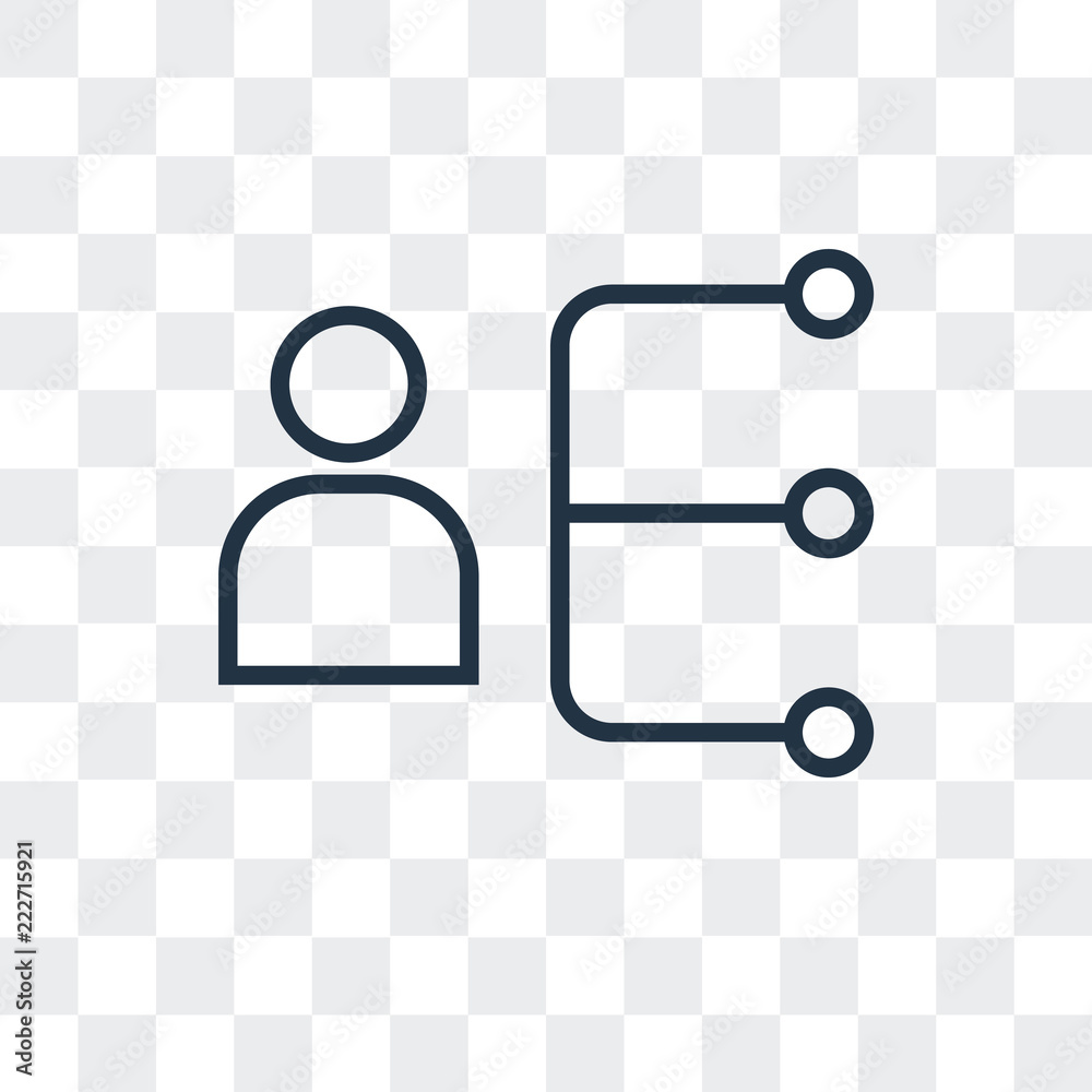 manager icon isolated on transparent background. Modern and editable ...