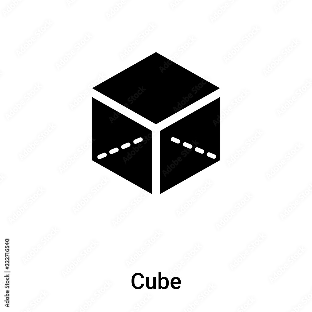 Cube icon vector isolated on white background, logo concept of Cube ...