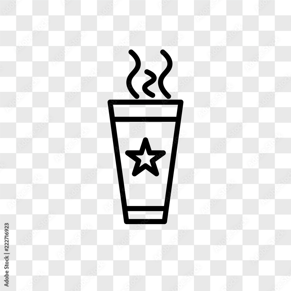 popcorn icons isolated on transparent background. Modern and editable ...