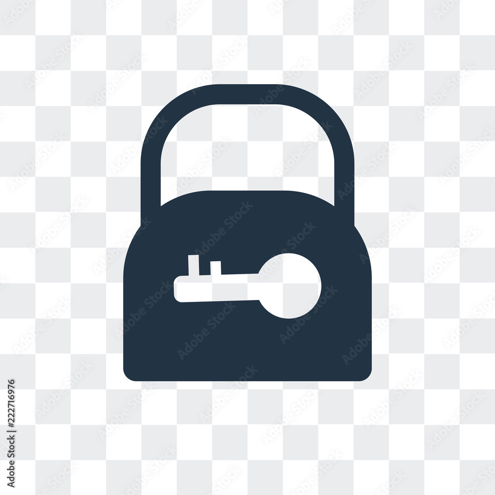 password icon isolated on transparent background. Modern and editable ...