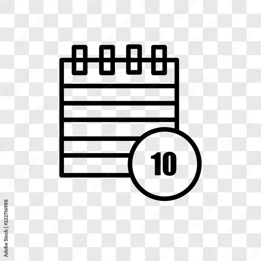 event icons isolated on transparent background. Modern and editable ...