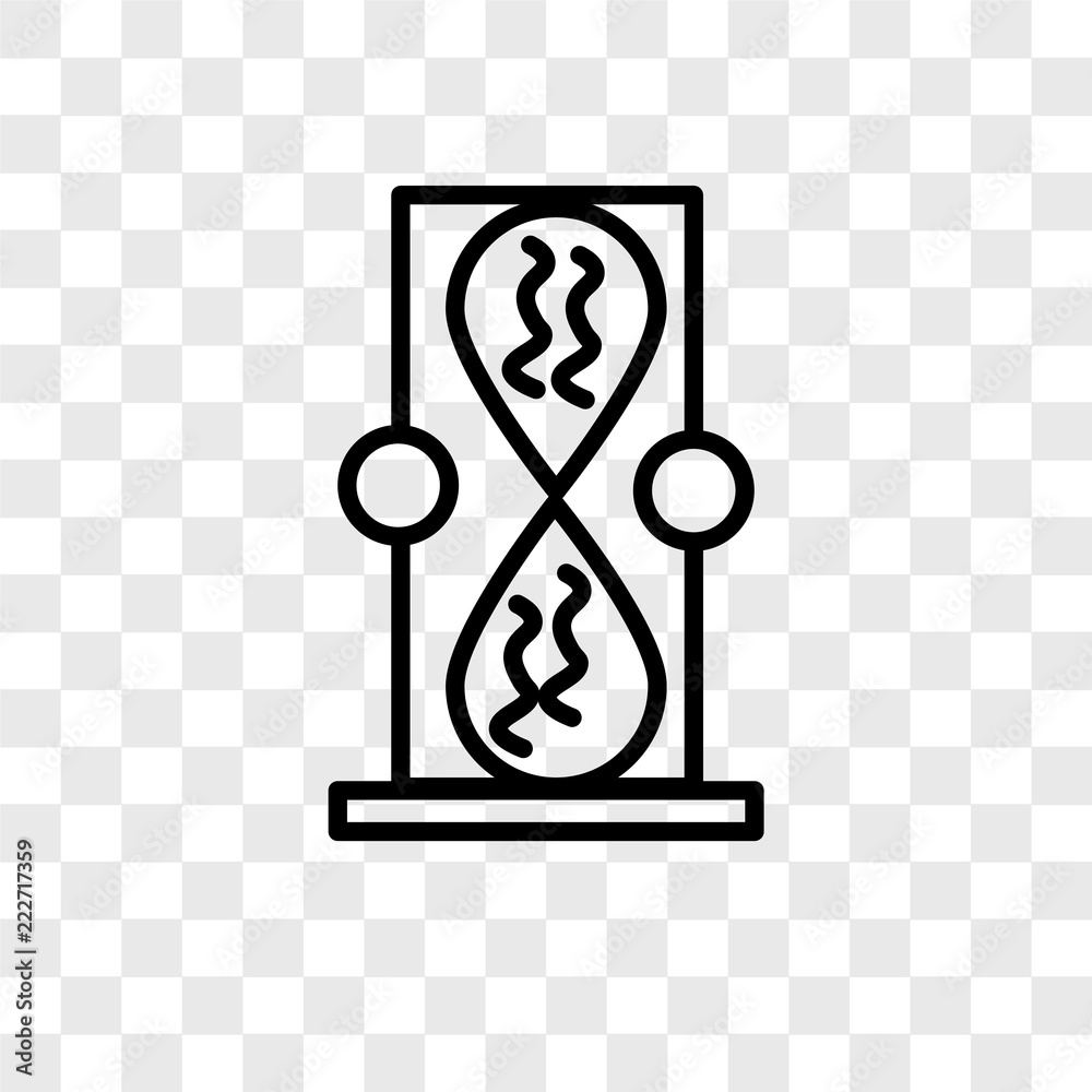 hourglass icons isolated on transparent background. Modern and editable ...