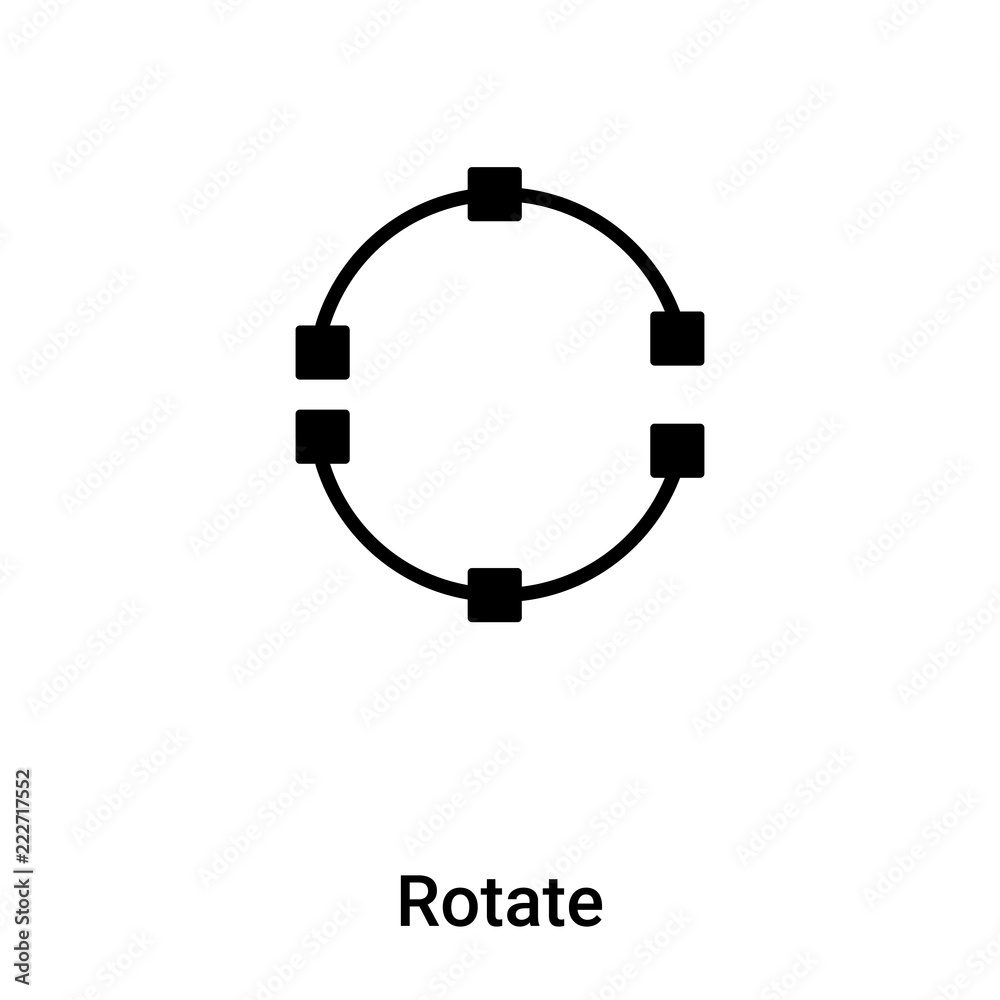 Rotate icon vector isolated on white background, logo concept of Rotate ...