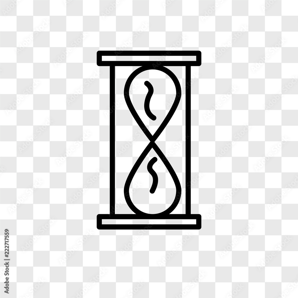 hourglass icons isolated on transparent background. Modern and editable ...