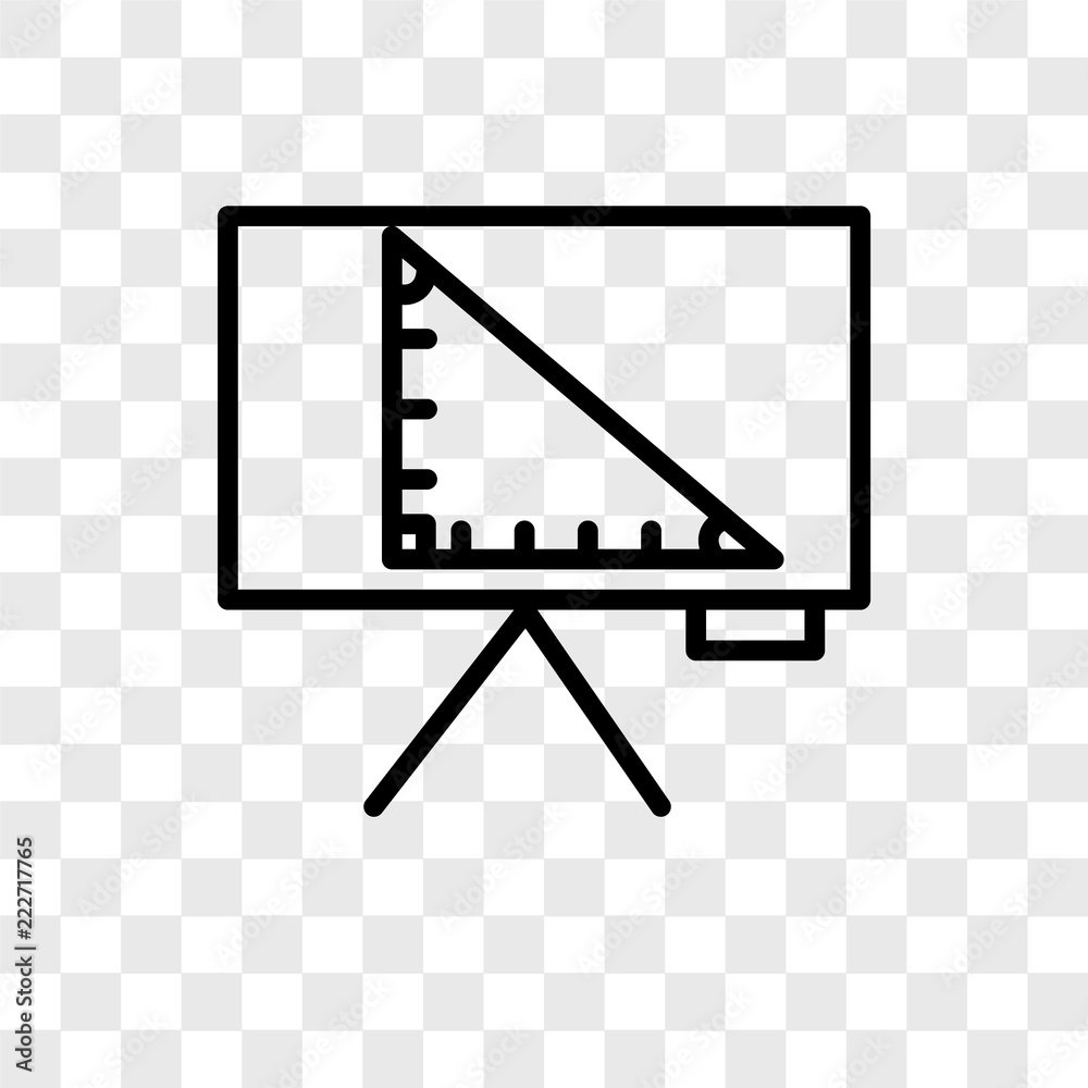 triangle icons isolated on transparent background. Modern and editable ...