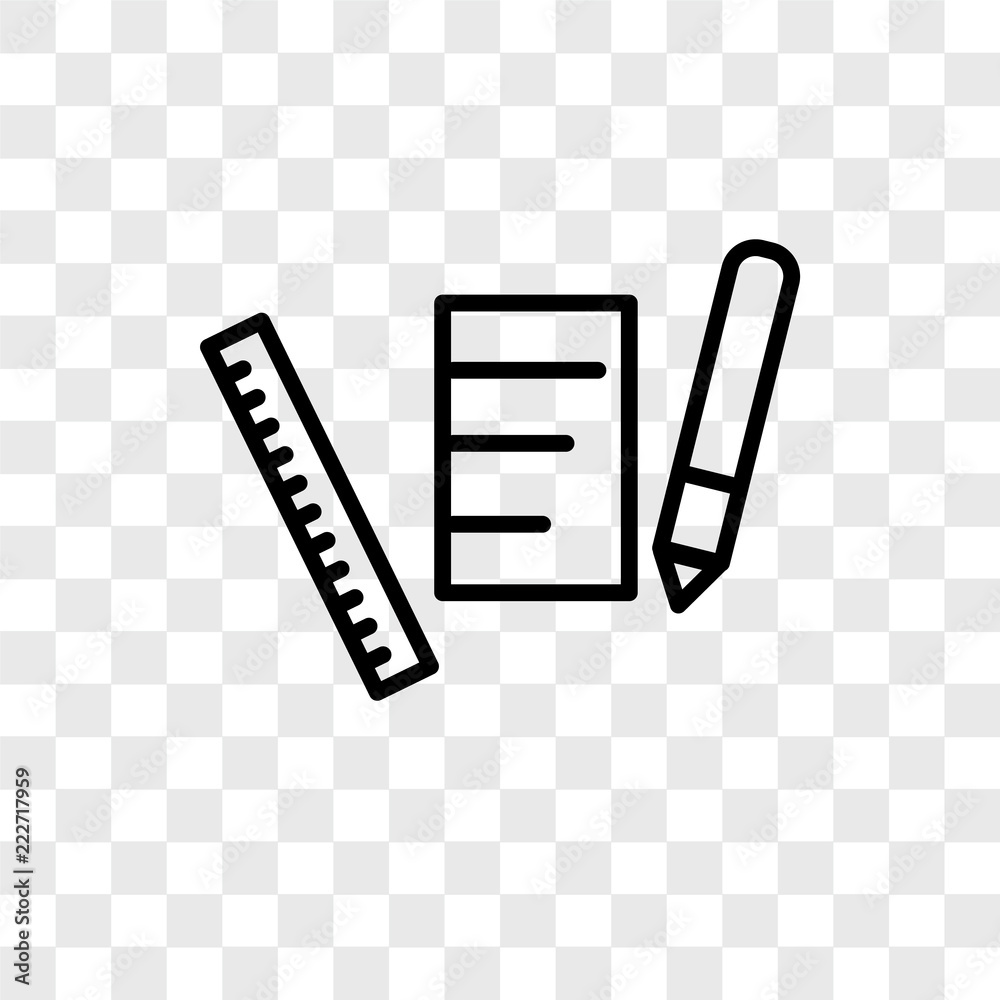 pencil icons isolated on transparent background. Modern and editable ...