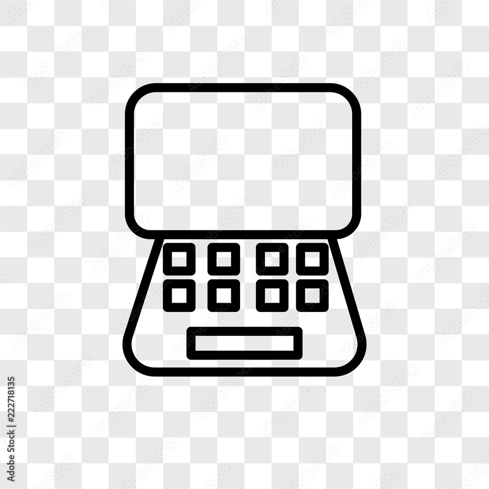 tablet icons isolated on transparent background. Modern and editable ...