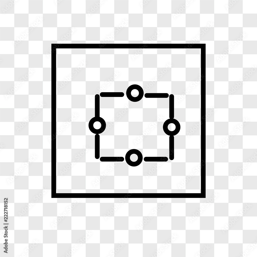 pentagon icons isolated on transparent background. Modern and editable ...