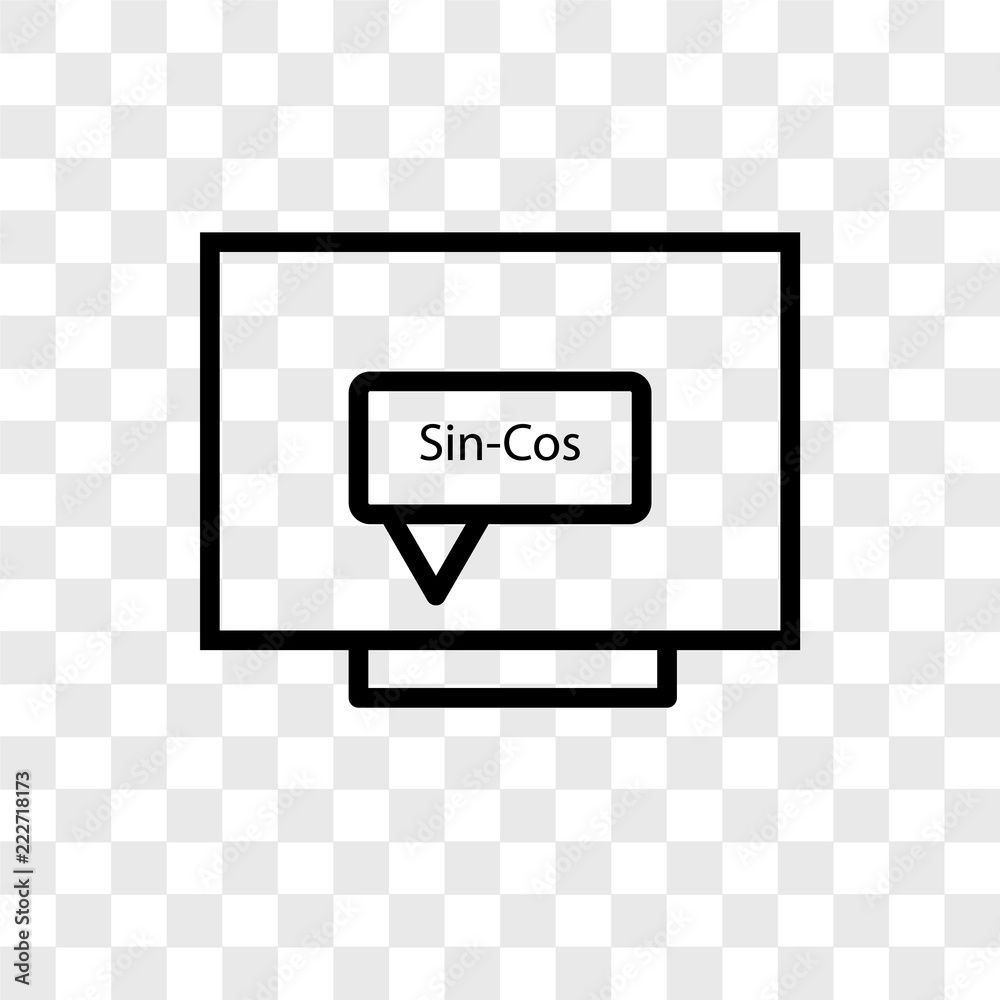 equation icons isolated on transparent background. Modern and editable ...