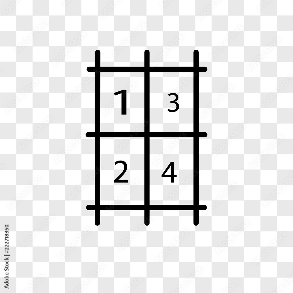 table icons isolated on transparent background. Modern and editable ...