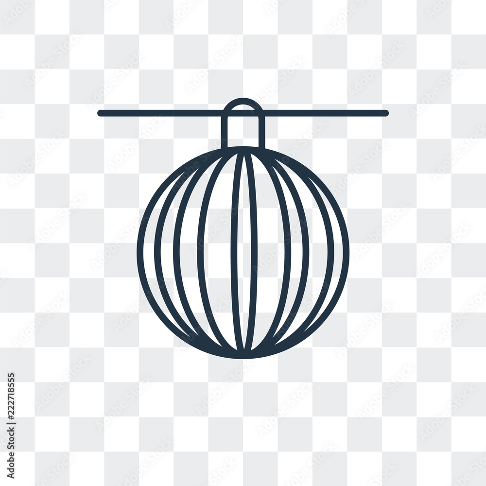 garland icon isolated on transparent background. Modern and editable ...