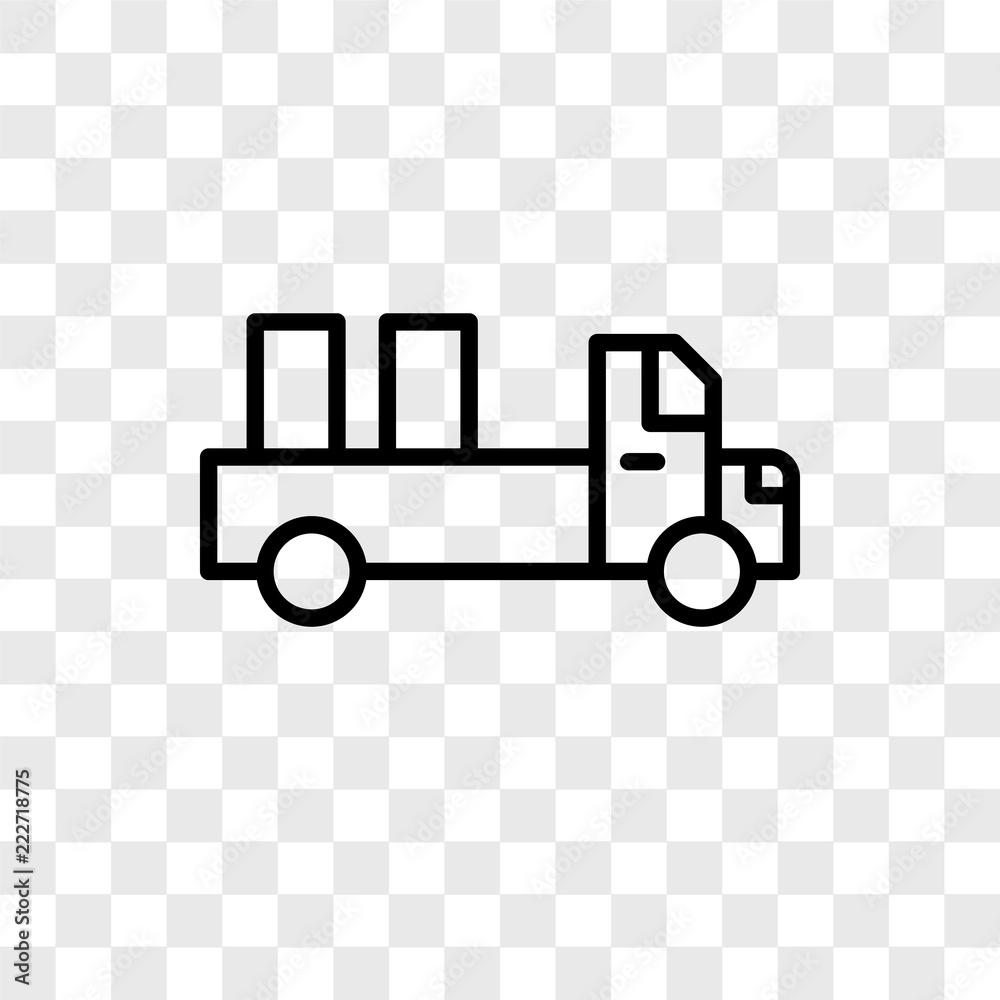 delivery icons isolated on transparent background. Modern and editable ...