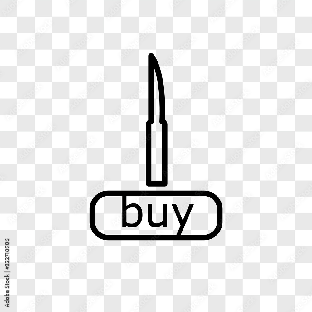 buy icons isolated on transparent background. Modern and editable buy ...
