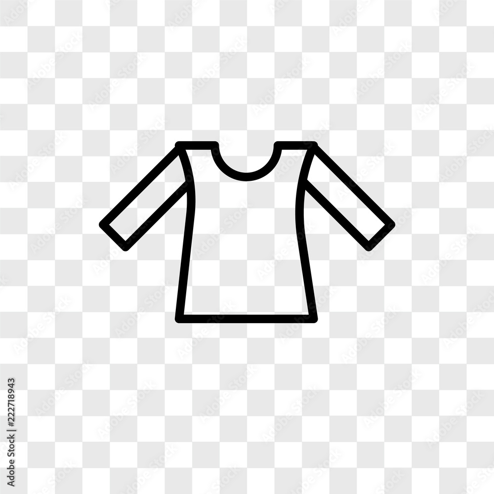 shirt icons isolated on transparent background. Modern and editable ...
