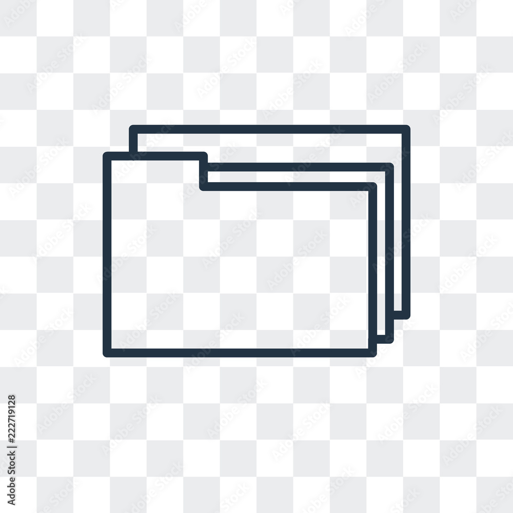 file icon isolated on transparent background. Modern and editable file ...