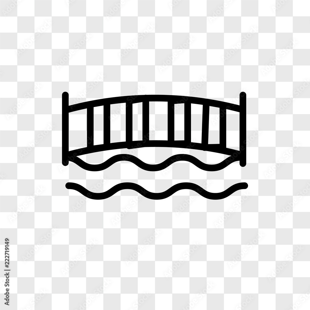 bridge icons isolated on transparent background. Modern and editable ...
