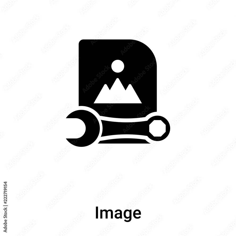 Image icon vector isolated on white background, logo concept of Image ...