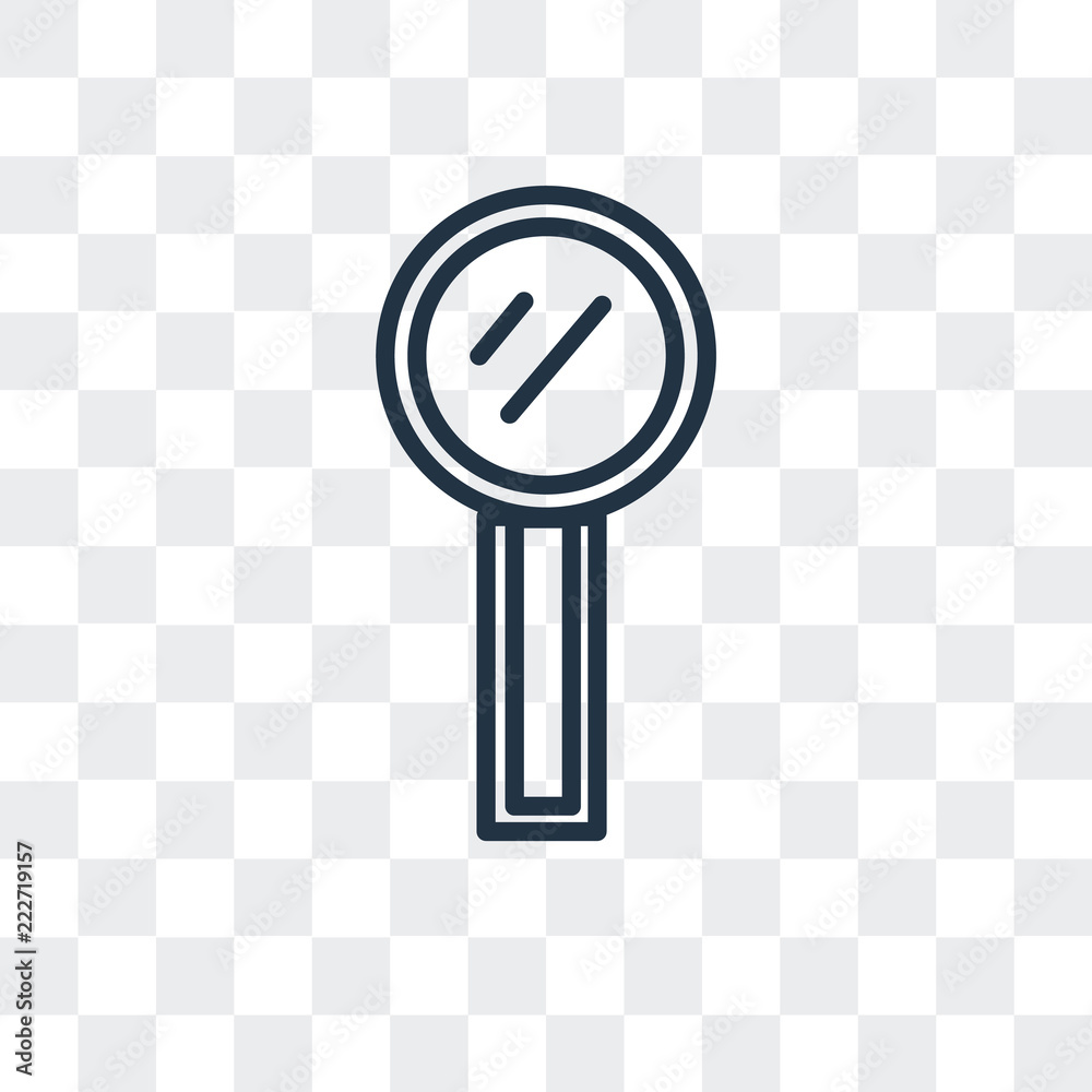 loupe icon isolated on transparent background. Modern and editable ...