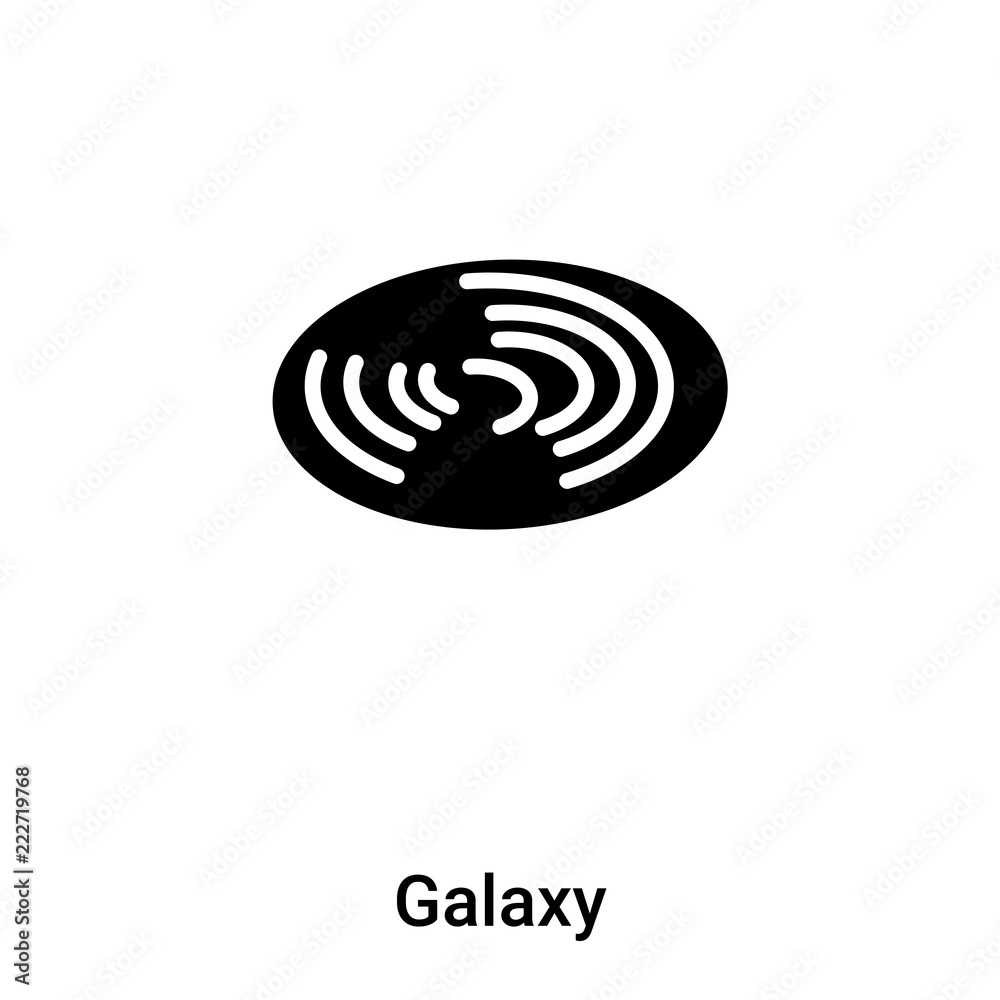 Galaxy icon vector isolated on white background, logo concept of Galaxy ...