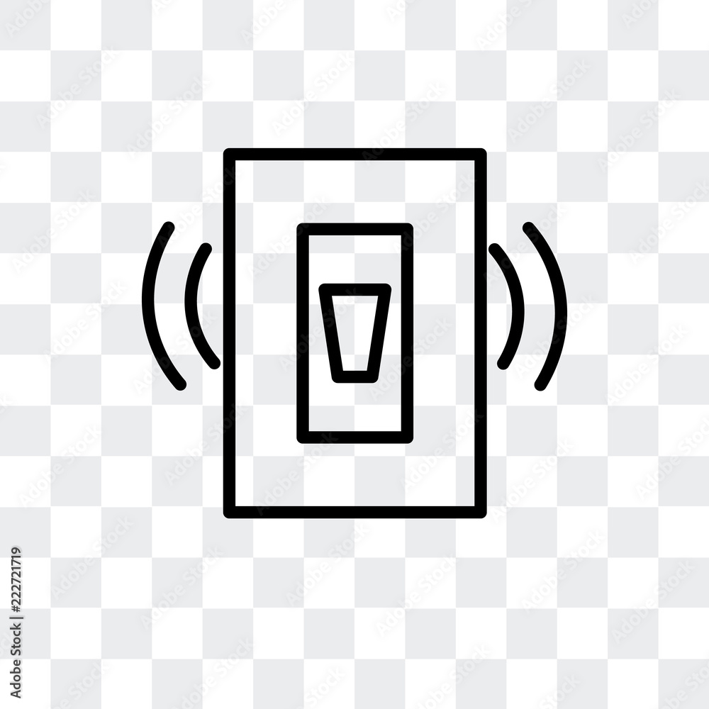 sensor icon isolated on transparent background. Modern and editable sensor icon. Simple icons ...