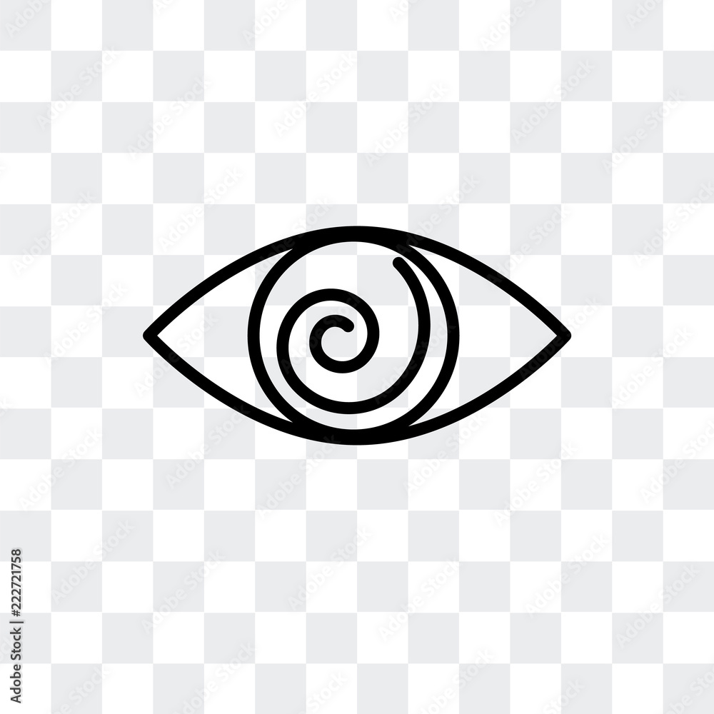 vision icon isolated on transparent background. Modern and editable ...