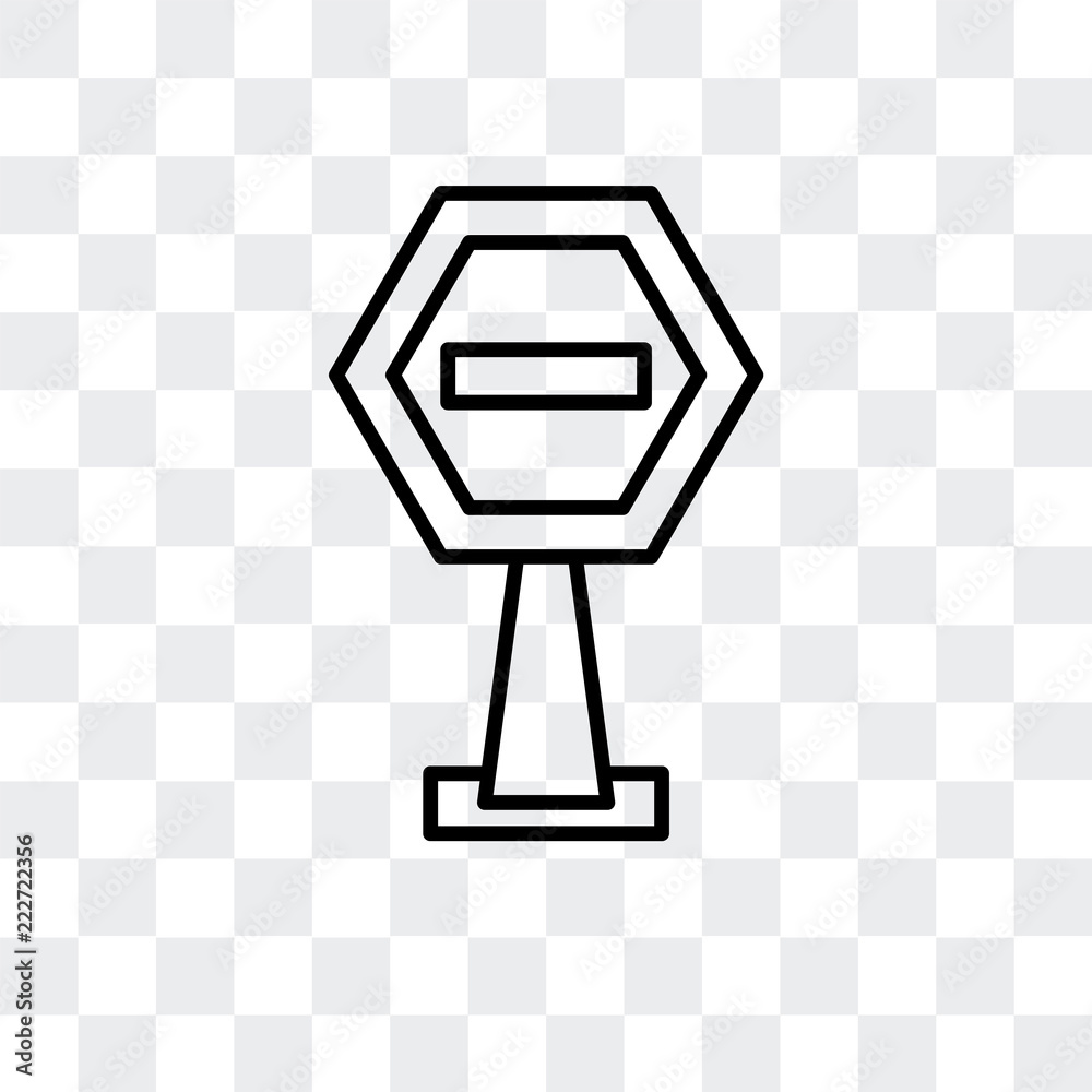 road icon isolated on transparent background. Modern and editable road ...