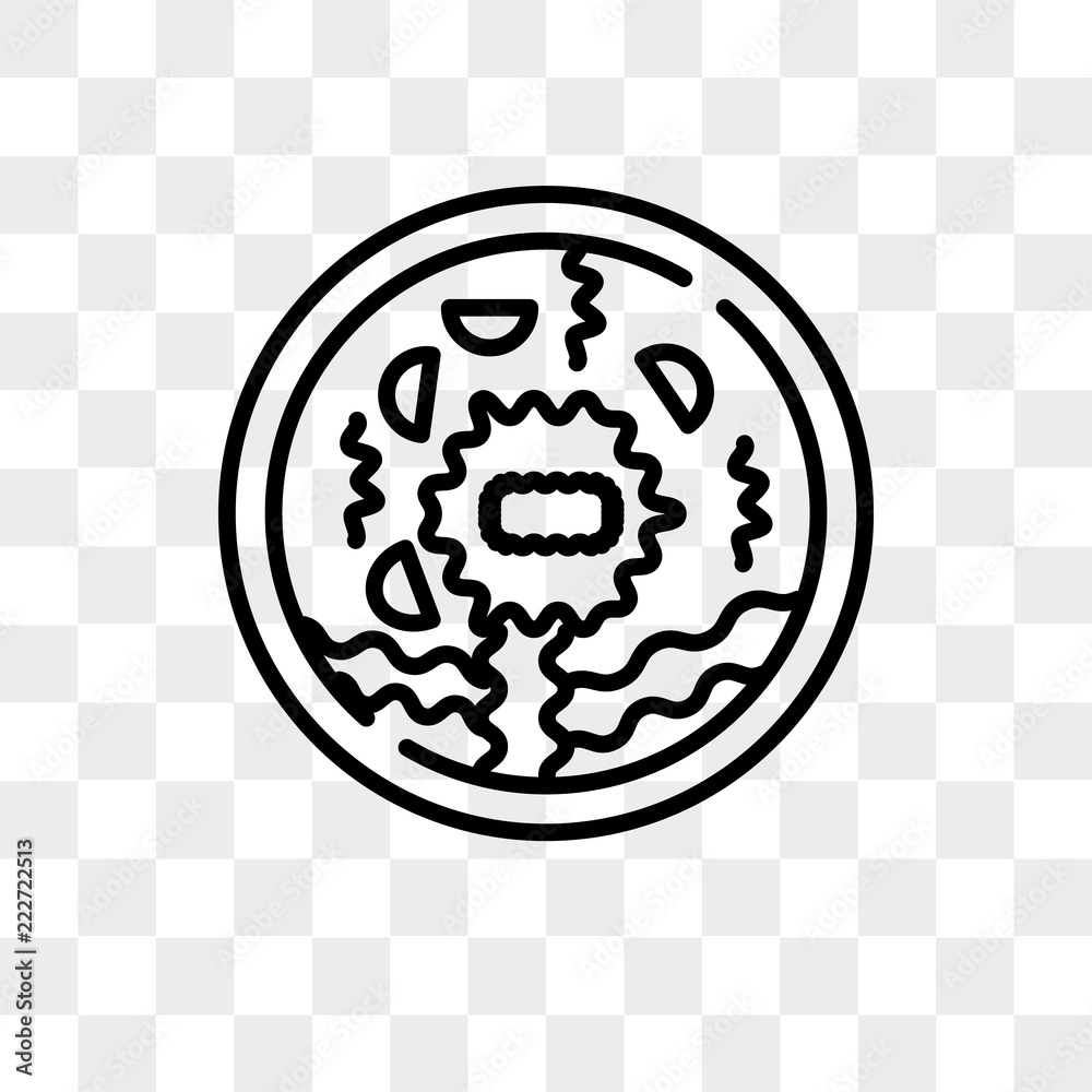zha jiang mian icon isolated on transparent background. Modern and ...