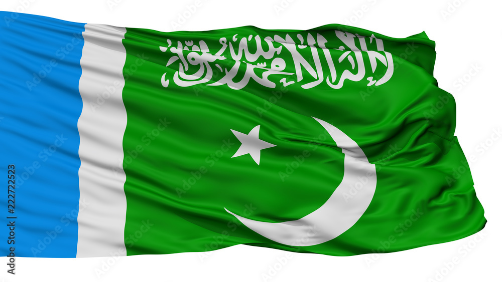 Jamaat E Islami Pakistan Flag, Isolated On White Background, 3D ...