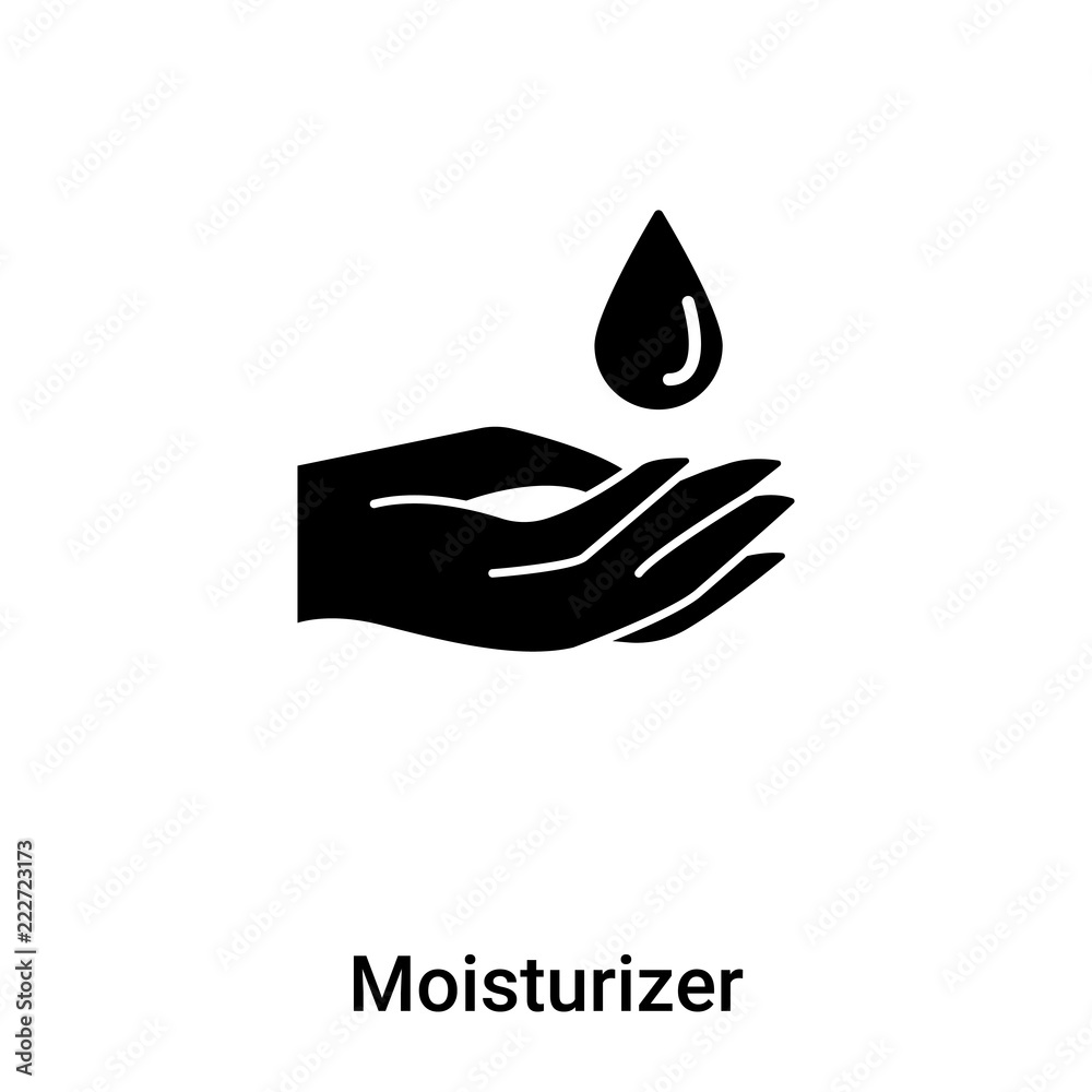 Moisturizer icon vector isolated on white background, logo concept of ...