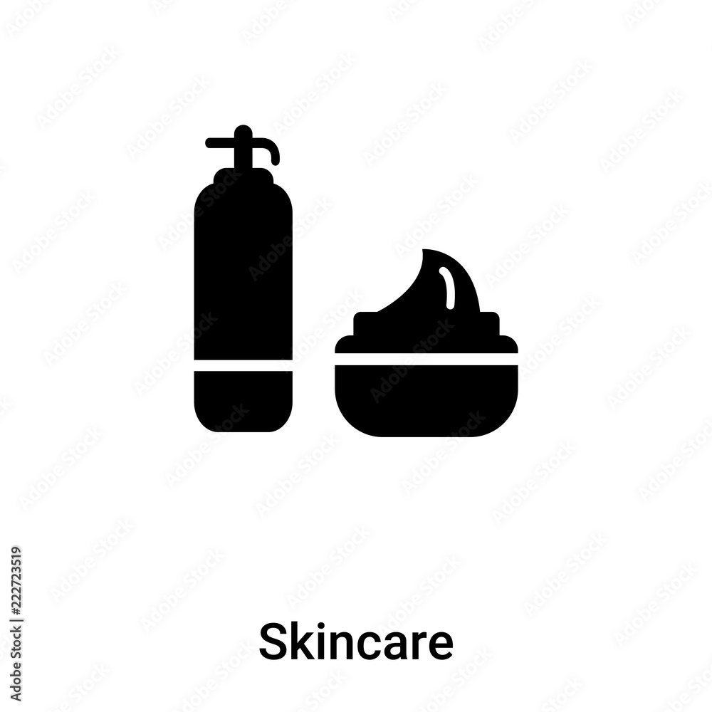Skincare icon vector isolated on white background, logo concept of ...