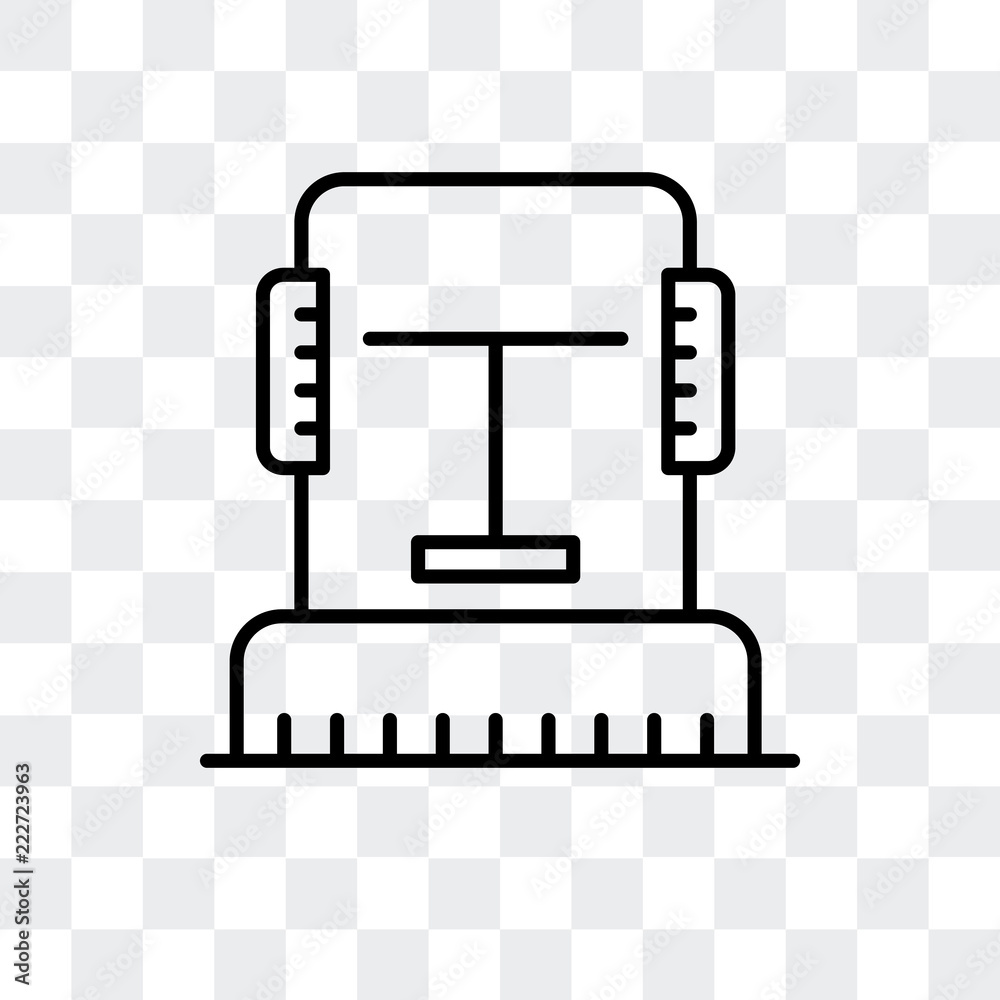 moia statues icon isolated on transparent background. Modern and ...