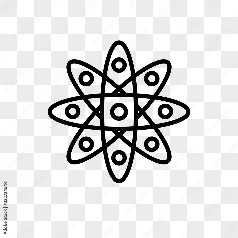 nuclear icon isolated on transparent background. Modern and editable ...