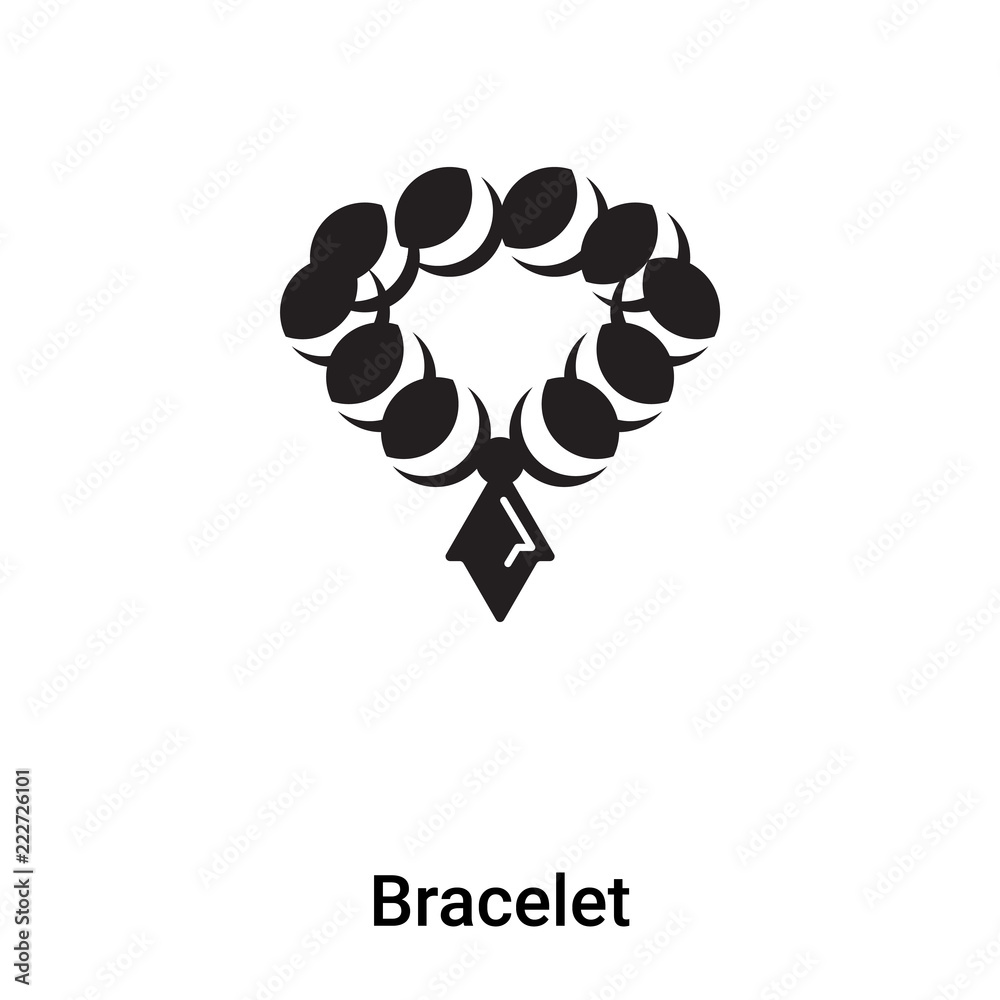 Bracelet icon vector isolated on white background, logo concept of ...
