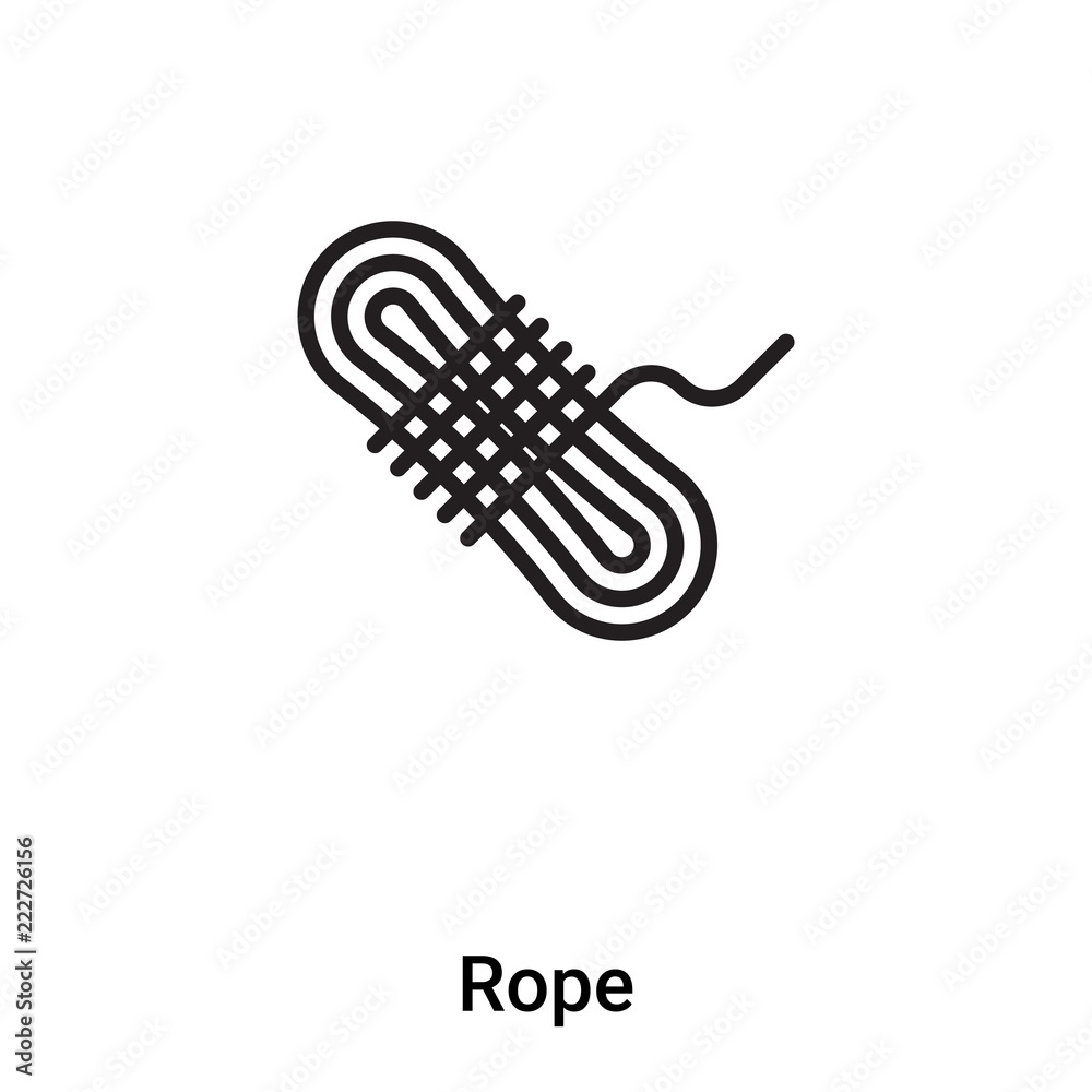 Rope icon vector isolated on white background, logo concept of Rope ...