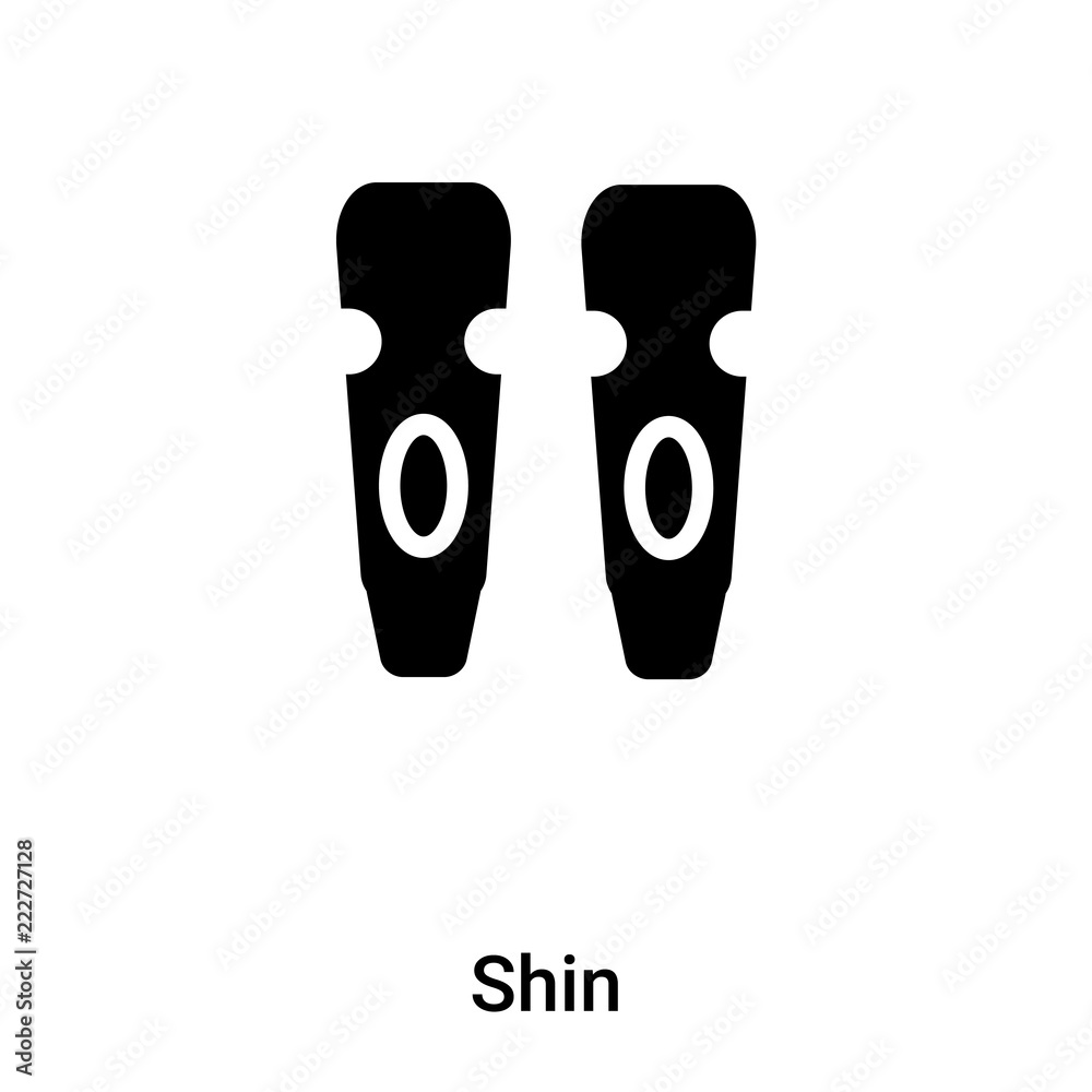 Shin icon vector isolated on white background, logo concept of Shin ...