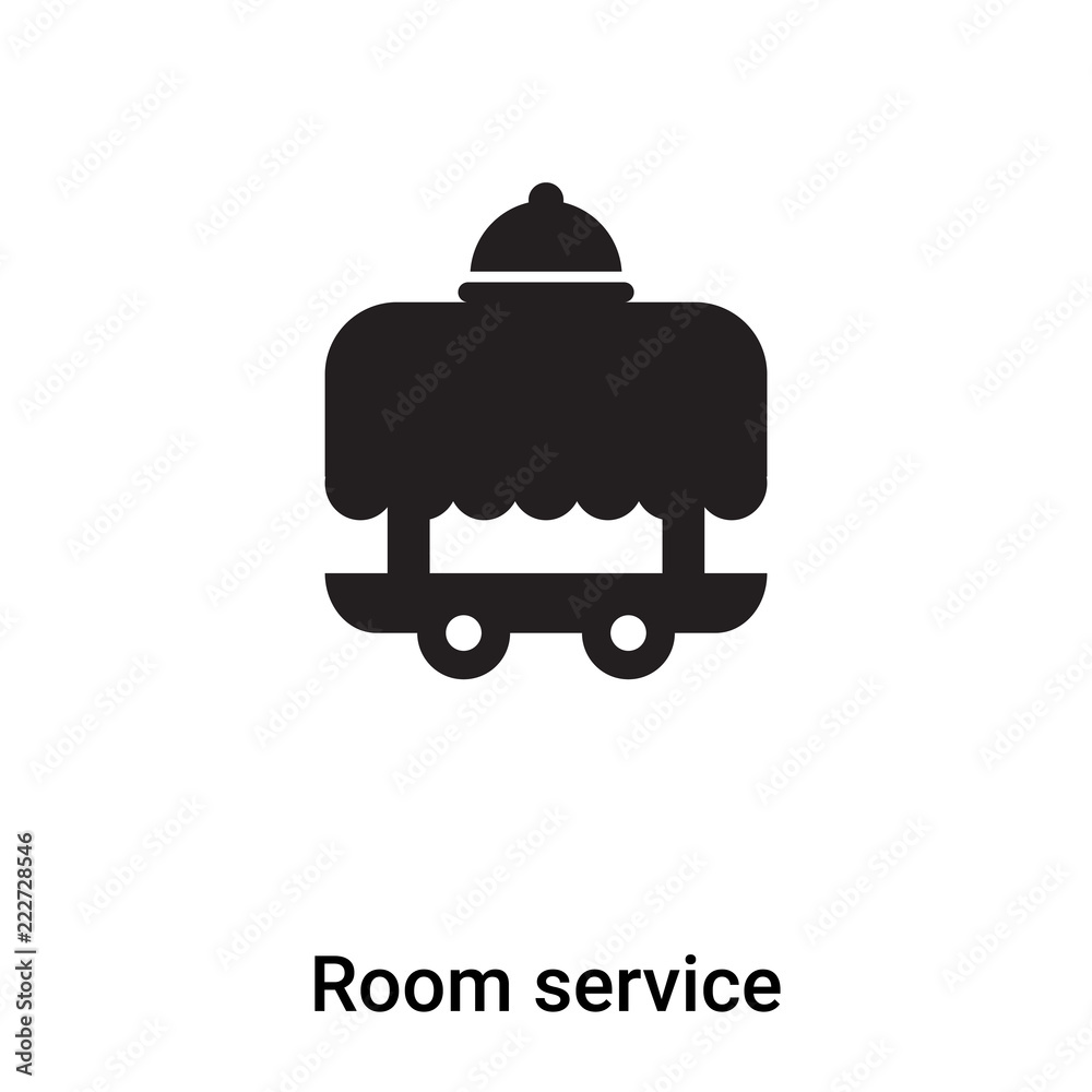 Vecteur Stock Room service icon vector isolated on white background ...