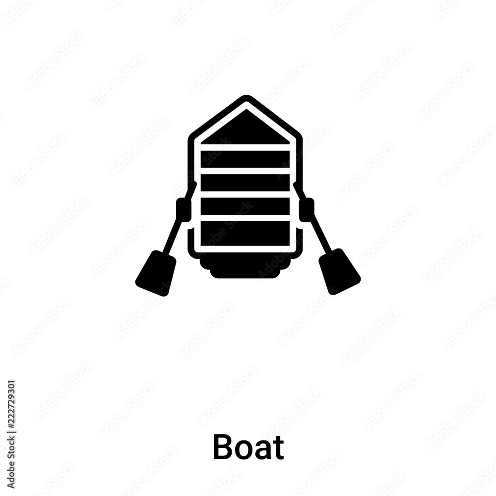 Boat icon vector isolated on white background, logo concept of Boat ...