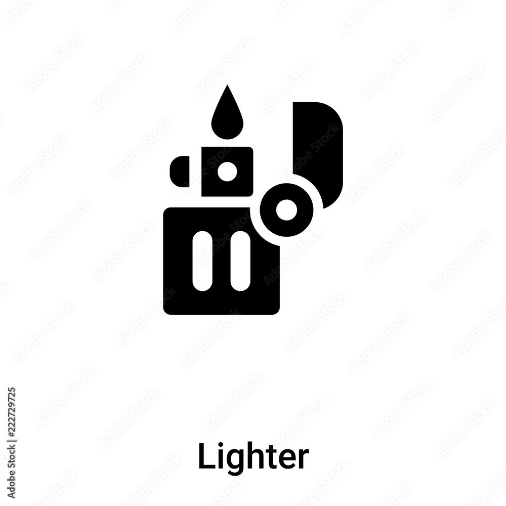 Lighter icon vector isolated on white background, logo concept of ...