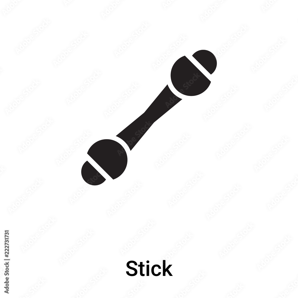 Stick icon vector isolated on white background, logo concept of Stick ...