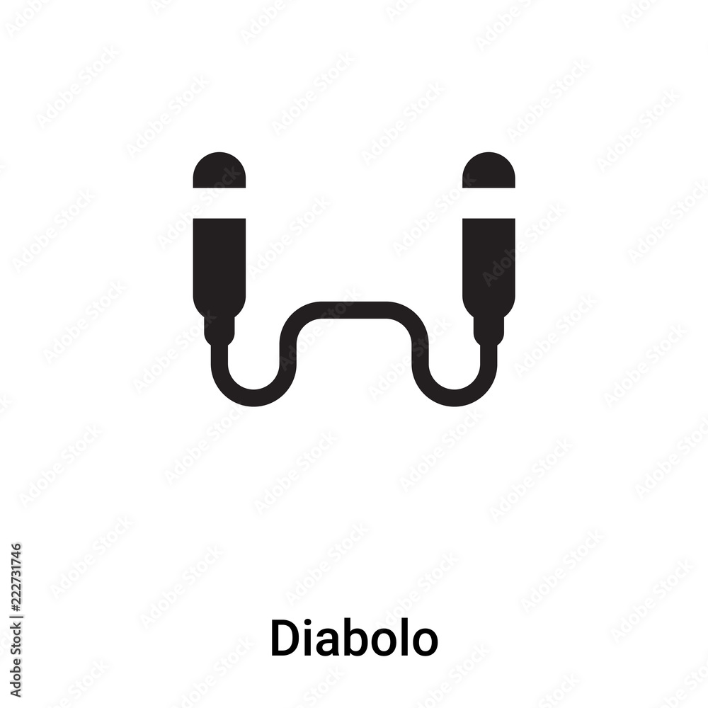 Diabolo icon vector isolated on white background, logo concept of ...