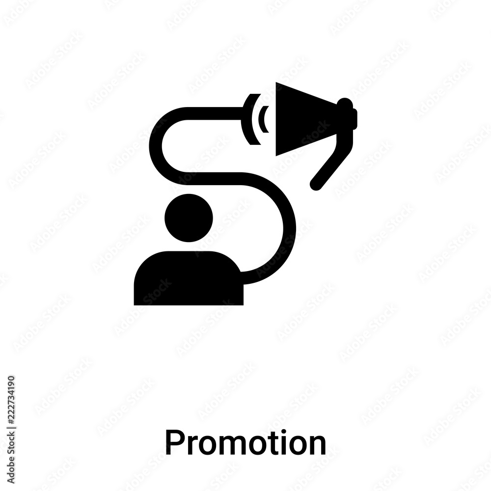 Promotion icon vector isolated on white background, logo concept of ...