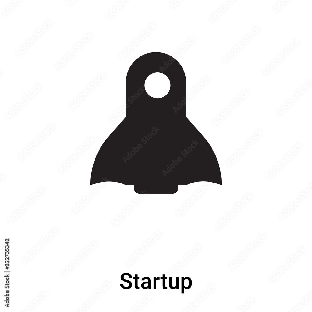 Startup icon vector isolated on white background, logo concept of ...